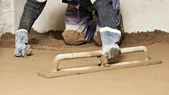 Kelder waterdicht maken door cementdekvloer - Beton waterdicht maken